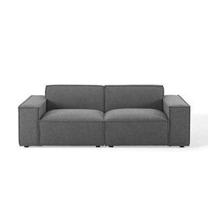 Modway EEI-4111-CHA Restore 2-Piece Sectional Sofa, Charcoal