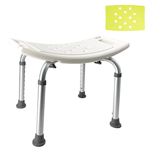 RAKU Bath Chair, Shower Chair, Nursing Supplies, Bath Chair, 14.2-21.3 inches (36-54 cm), 8 Height Adjustment, Rust Resistant Aluminum Alloy Pipe, Elderly, Pregnant Bath, Bathroom, Senior Citizen,