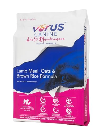 VeRUS Pet Foods Dry Dog Food Lamb, Adult Maintenance Formula (35lb Bag)