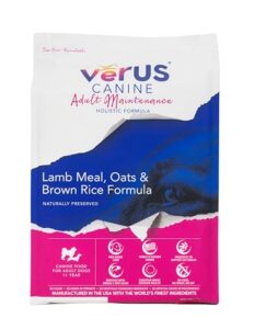 verus pet foods dry dog food lamb, adult maintenance formula (35lb bag)