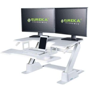 eureka ergonomic 36" adjustment height desk computer desk gen 1 white