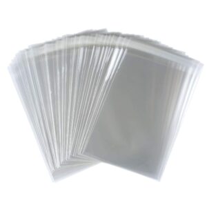 funnyard self adhesive bag 200 pcs 3 x 5 inch clear resealable cellophane bags party favor bags self sealing treat bags for cookie bakery soap (3x5 inch)