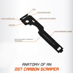 OST Carbon Scraping Tool | Cleaning Supplies | Carbon Cleaning Tool | Scraper Tool | Accessories | Maintenance | Multi-Scraper | Carbon Scraper | Carbon Cleaner | Carbon Removal Tool