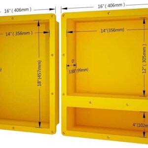 Shower Niche Recessed Shower Shelves, ABS Plastic Bathroom Shower Cube 32×20 inches, with Texture