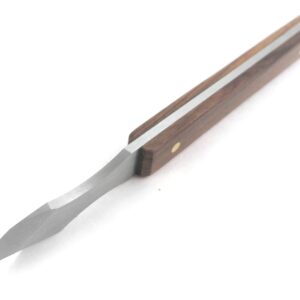 EIQOCCA Mikov V2003011 Dual Bevel Marking Knife with Finger Indents 0.100-Inch-Thick Blade 1/2 Inch Wide 1-7/8 Long with Rosewood Handle Stainless Steel Hardened to HRC 57