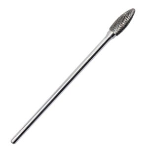 se-5l6 tungsten carbide burr lengthened rotary file oval egg shape double cut with 1/4''shank for die grinder drill bit