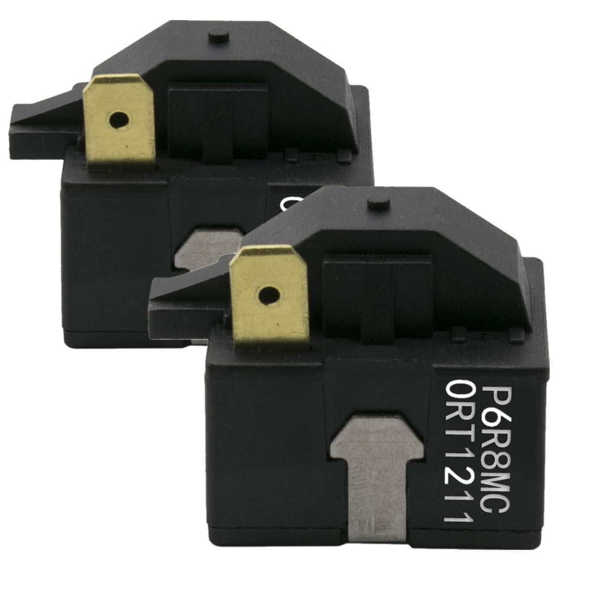 2 PCS PTC Refrigerator Starter Relay P6R8MC ORT1211 For LG Magic Chef Refrigerator & dehumidier