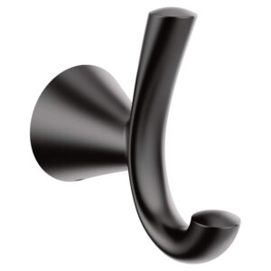 moen yb2303bl glyde robe hook, matte black