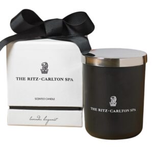 the ritz-carlton spa lavender & bergamot candle - notes of citrus - 8.5 oz.