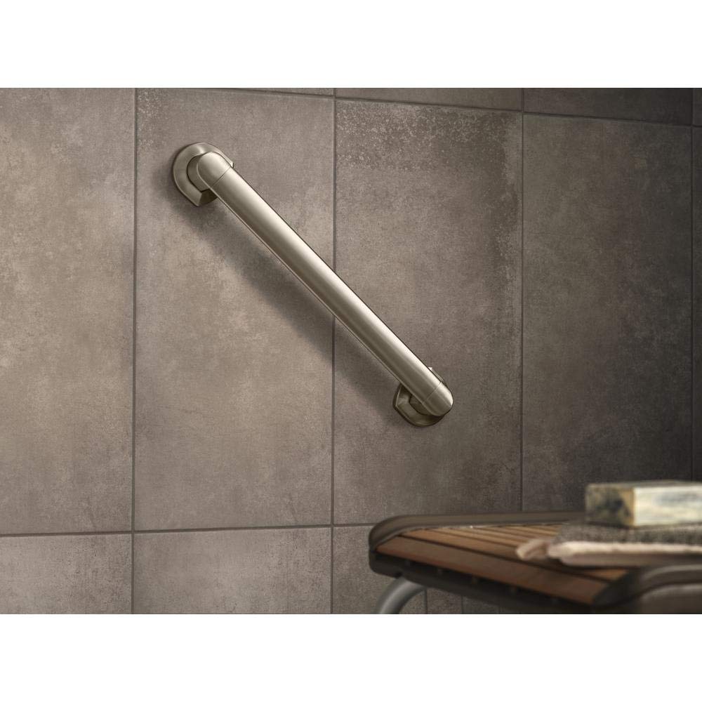 Moen MBHG3818BN Genta 18" Bathroom Grab Bar, Brushed Nickel