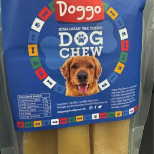 Doggo Dog Chew - Premium Yak Cheese Himalayan Dog Chews - Natural Yak Chews for Large and Small Dogs - Yak Milk Dog Chew - Long-Lasting Treats Aggressive Chewers - X-Large, 1 Pound (3 Pieces)