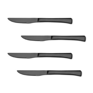 sharecook sharecokk steak knives set of 4 - stainless steel serrated steak knives, kitchen steak knife set, dishwasher safe