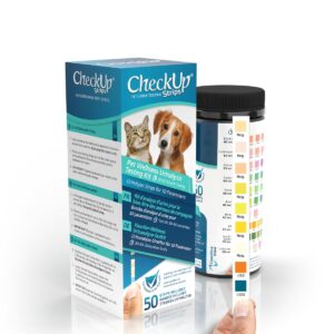 kit4cat checkup testing strips x 50 (10 parameters urine test strips for cats & dogs)