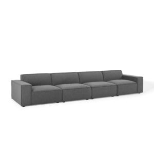 Modway EEI-4114-CHA Restore 4-Piece Sectional Sofa, Charcoal