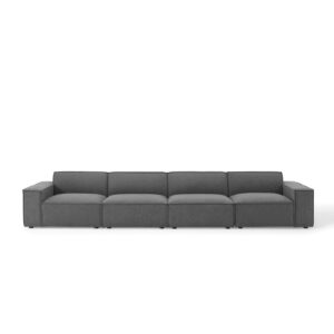 Modway EEI-4114-CHA Restore 4-Piece Sectional Sofa, Charcoal