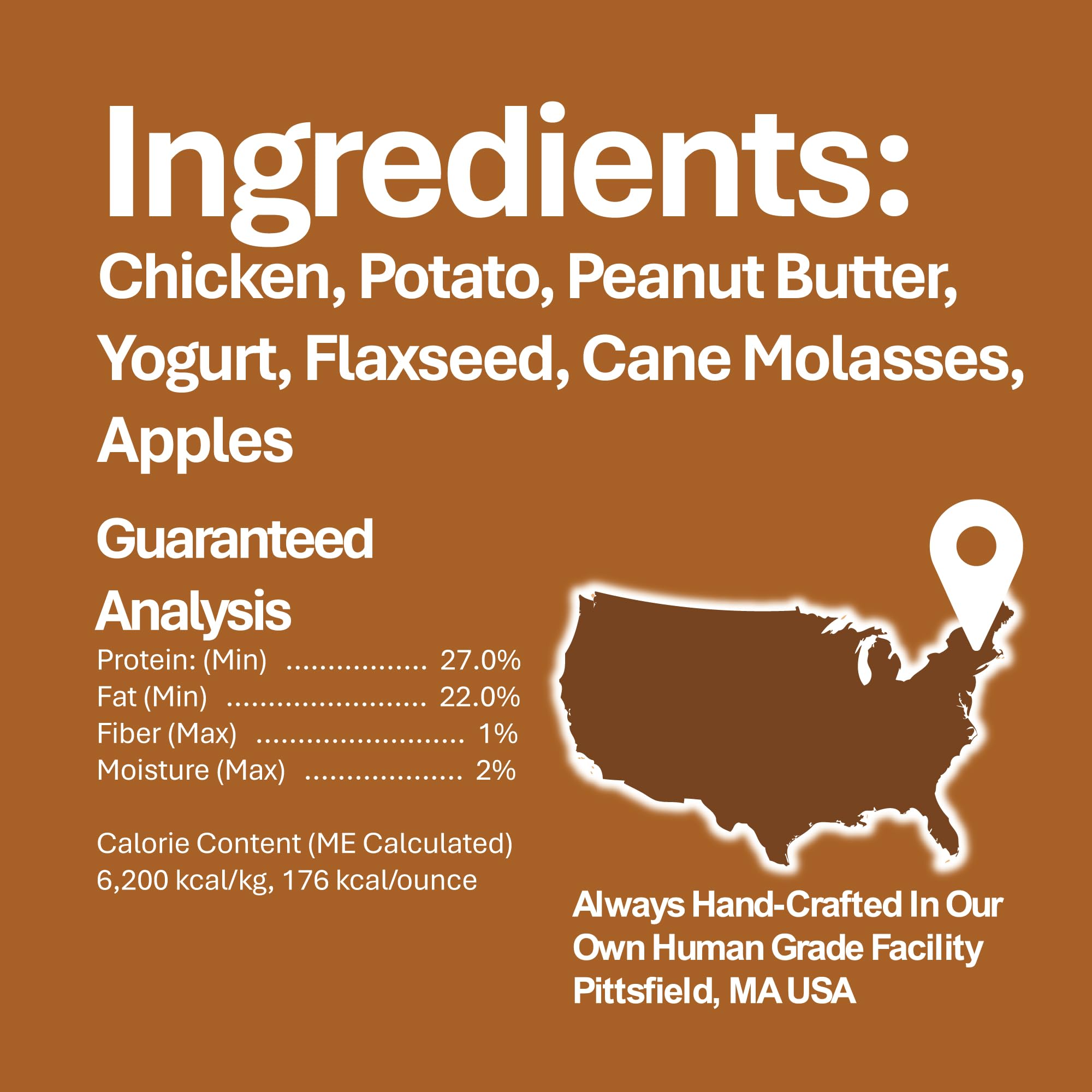 Whole Life Pet Living Treats for Dogs – Human Grade Dog Probiotics for Digestive & Gut Health, Gas, Diarrhea, Vomit & Constipation Relief, Dog Health Supplies - Peanut Butter, 12 Ounce (Pack of 1)