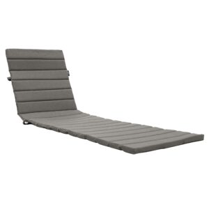 jca outdoor all-weather patio chaise lounge chair seat cushion with quick drying olefin fabric & high density filler for your chair -chair not included (mulch charcoal grey)