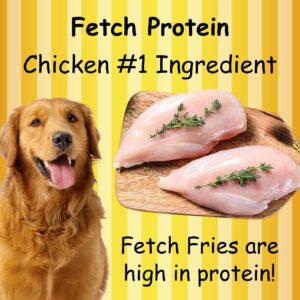 Fetch Fries Chicken and Sweet Potato Dog Treats, Soft Chicken Jerky for Small and Large Breeds, Naturally Healthy, Made in The USA (16 oz)