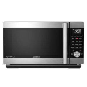 galanz gswwa12s1sa10 3-in-1 speedwave with totalfry 360, microwave, air fryer, convection oven with combi-speed cooking, 1.2 cu.ft, stainless steel