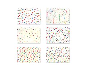 36 pack all occasion assorted blank greeting cards-rainbow confetti designs-blank greeting cards with envelopes included 4 x 6 inches thank you cards, birthday cards, graduation cards,congratulations