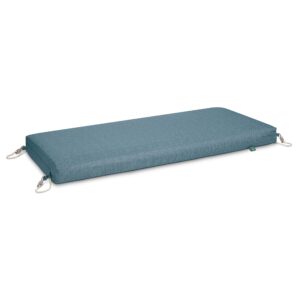 duck covers weekend water-resistant outdoor bench cushion, 54 x 18 x 3 inch, blue shadow, patio furniture cushions