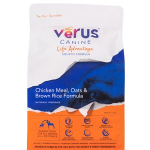 VeRUS Pet Foods Dry Dog Food Chicken, Life Advantage Formula (4lb Bag)