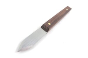 mikov v2003008 thin blade dual bevel marking knife 0.060 inch thick blade 1/2 inch wide 1-7/8 long with rosewood handle stainless steel hardened to hrc 57