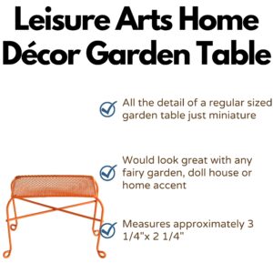 Leisure Arts Fairy Garden Decoration, Orange