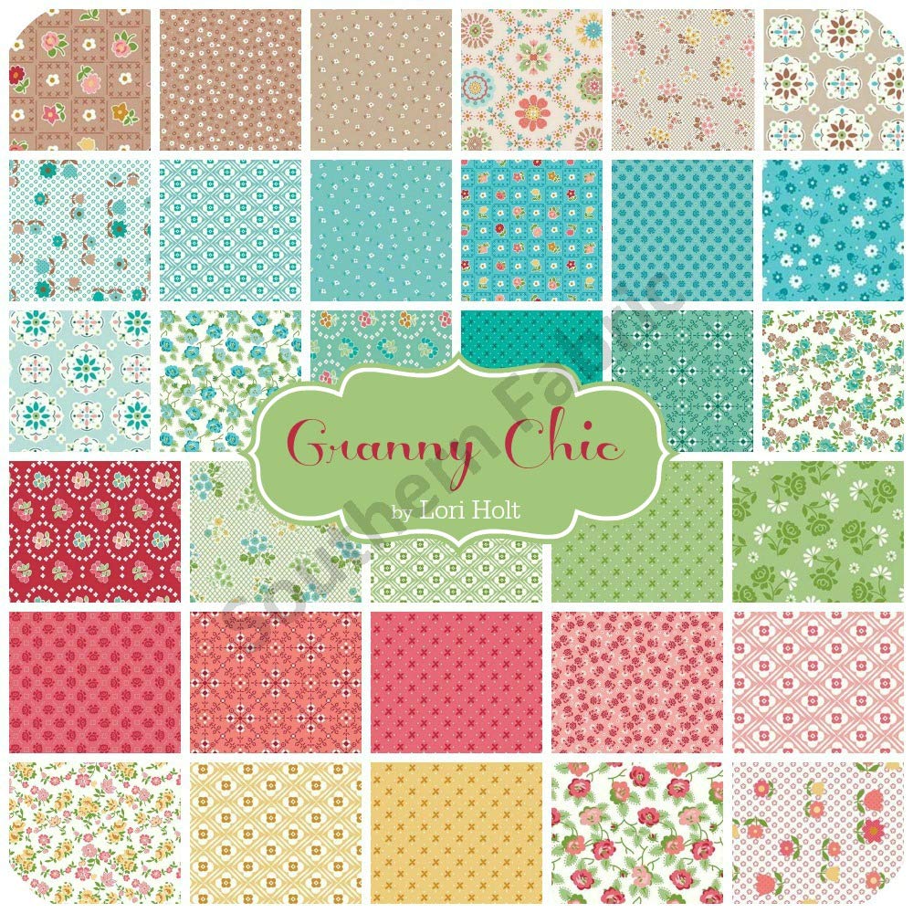 Granny Chic - Fat Eighth Bundle (27 pcs) by Lori Holt for Riley Blake