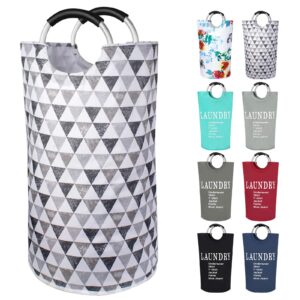 dalykate large laundry basket 82l collapsible oxford fabric laundry hamper foldable clothes laundry bag with handles waterproof washing bin portable dirty clothes basket for college dorm, family