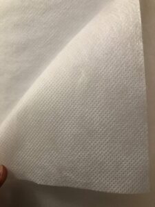 60” spunbond non-woven fabric white 125 series (10 yards)