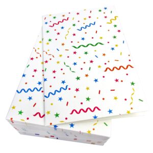 36 Pack All Occasion Assorted Blank Greeting Cards-Rainbow Confetti Designs-Blank Greeting Cards with Envelopes Included 4 x 6 Inches Thank You Cards, Birthday Cards, Graduation Cards,Congratulations