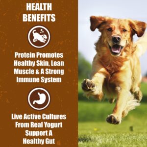 Whole Life Pet Living Treats for Dogs – Human Grade Dog Probiotics for Digestive & Gut Health, Gas, Diarrhea, Vomit & Constipation Relief, Dog Health Supplies - Peanut Butter, 12 Ounce (Pack of 1)