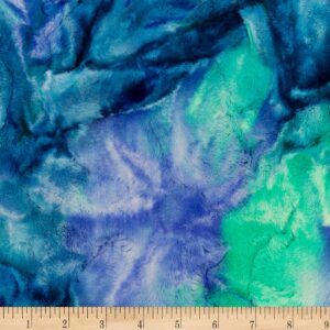 shannon minky luxe cuddle sorbet tidal wave, fabric by the yard