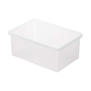 無印良品 muji 82219418 polypropylene storage box, medium, width 14.6 x depth 9.8 x height 6.3 inches (37 x 25 x 16 cm), translucent