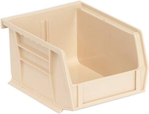 quantum storage systems k-qus210iv-8 8-pack ultra-stack and hang bins, 5-3/8" x 4-1/8" x 3", ivory