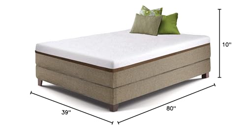 Live and Sleep Ultra 10 Inch Gel Memory Foam Mattress in A Box - Medium Balanced, Cool Bed in A Box, Certipur Certified - Advanced Body Support - Twin XL Size