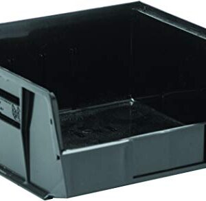 QUANTUM STORAGE SYSTEMS K-QUS235BK-4 4-Pack Ultra-Stack and Hang Bins, 10-7/8" x 11" x 5", Black