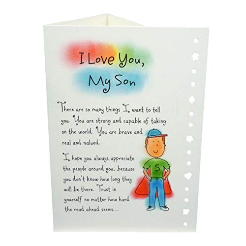 Blue Mountain Arts Greeting Card “I Love You, My Son” Is Perfect for Christmas, Birthday, Graduation, “Just Because” for a Remarkable Son from a Very Proud Parent, by Ashley Rice