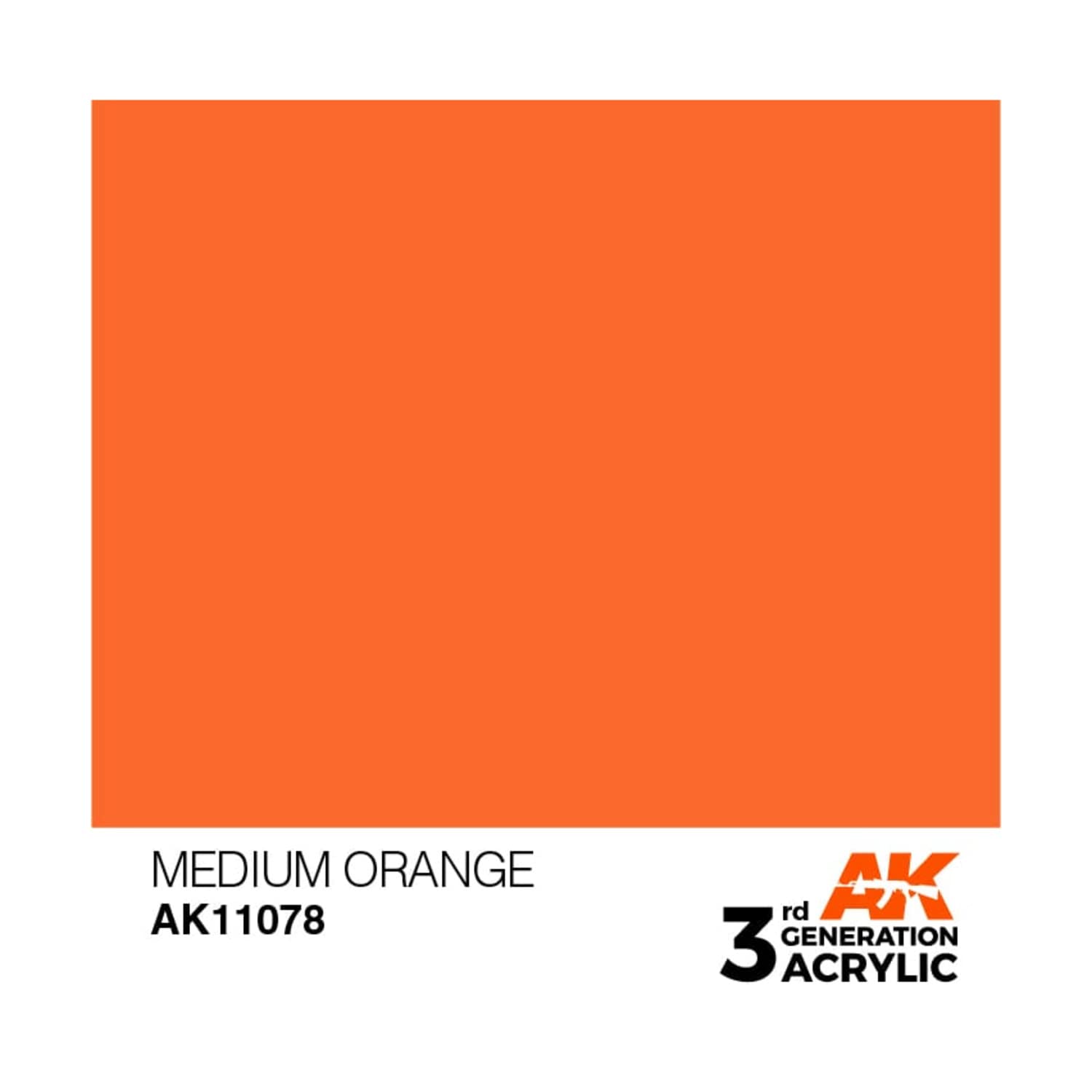 AK Interactive 3rd Gen Acrylic Medium Orange 17ml