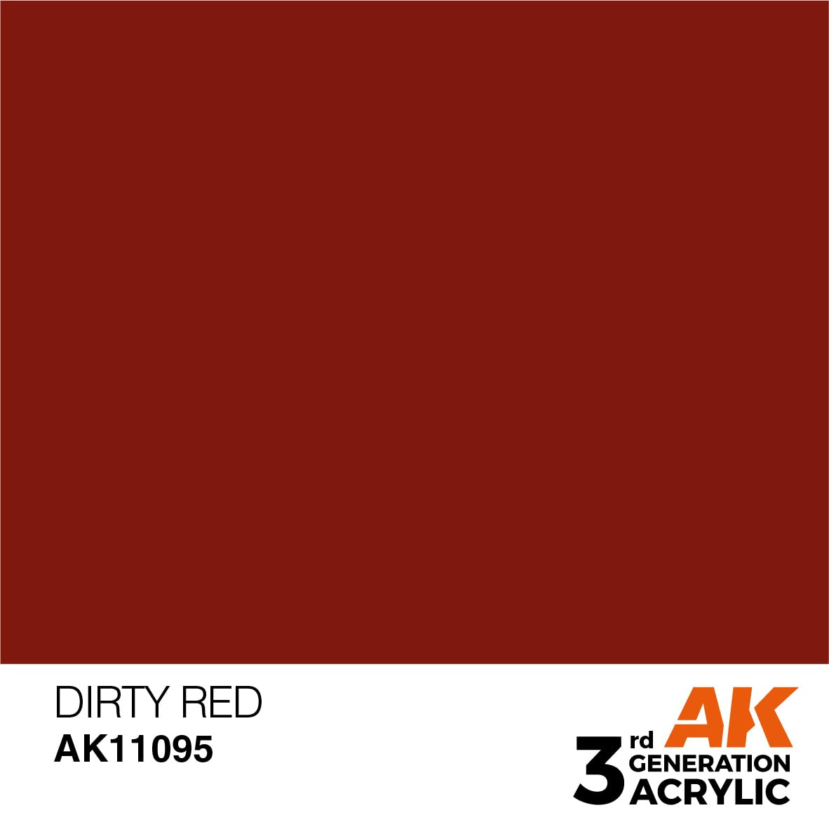 AK Interactive 3rd Gen Acrylic Dirty Red 17ml