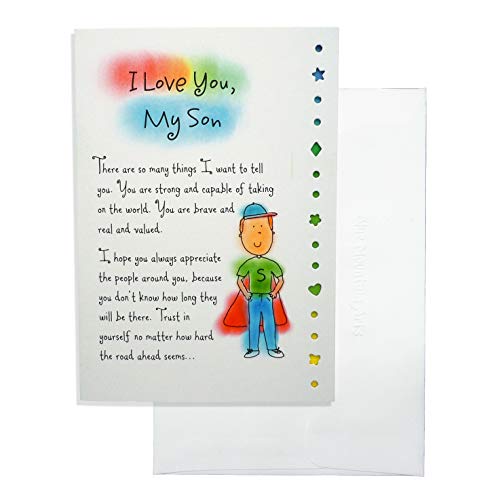 Blue Mountain Arts Greeting Card “I Love You, My Son” Is Perfect for Christmas, Birthday, Graduation, “Just Because” for a Remarkable Son from a Very Proud Parent, by Ashley Rice