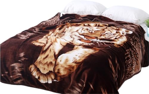 Tiger Blanket Mink Blanket Korean Blanket Heavy Blankets Queen Size Tiger Throw Blanket Korean Mink Blanket Tiger Statue Animal Blanket Bed Warm Blanket Full Queen Animal Blankets Mexican Blanket