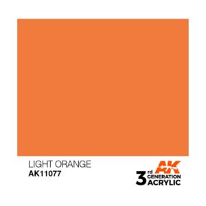 AK Interactive 3rd Gen Acrylic Light Orange 17ml