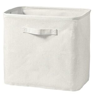 muji b6a7018 linen storage bag, youth large / 11-13, beige