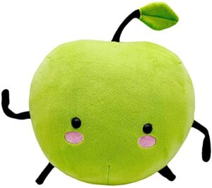 ozif stardew plush toy valley doll figure apple junimo plush plants stuffed animal green soft plush pillow, best gift for your family (12"-30 cm) (green apple juni)