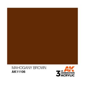 AK Interactive 3rd Gen Acrylic Mahogany Brown 17ml