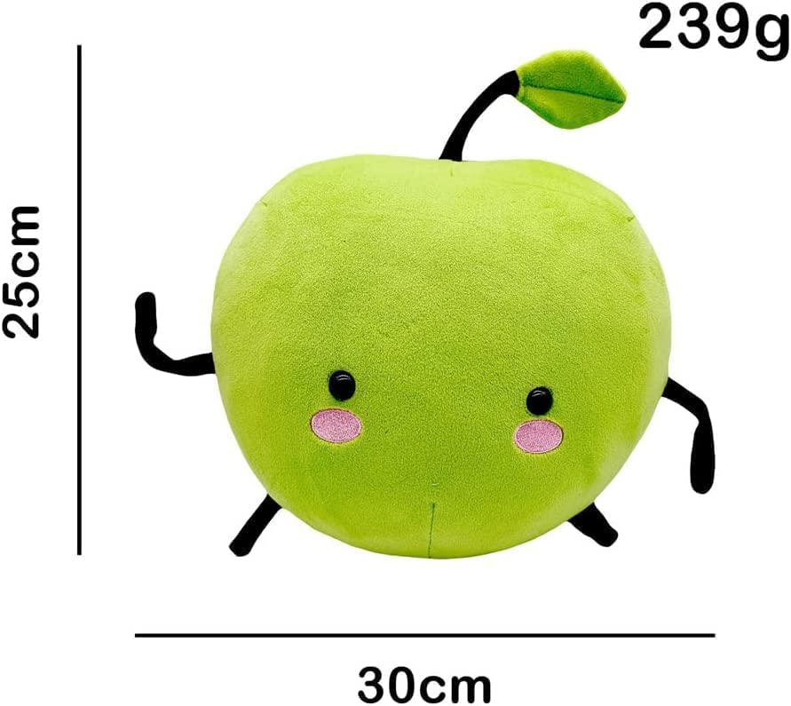 OZIF Stardew Plush Toy Valley Doll Figure Apple Junimo Plush Plants Stuffed Animal Green Soft Plush Pillow, Best Gift for Your Family (12"-30 cm) (Green Apple Juni)