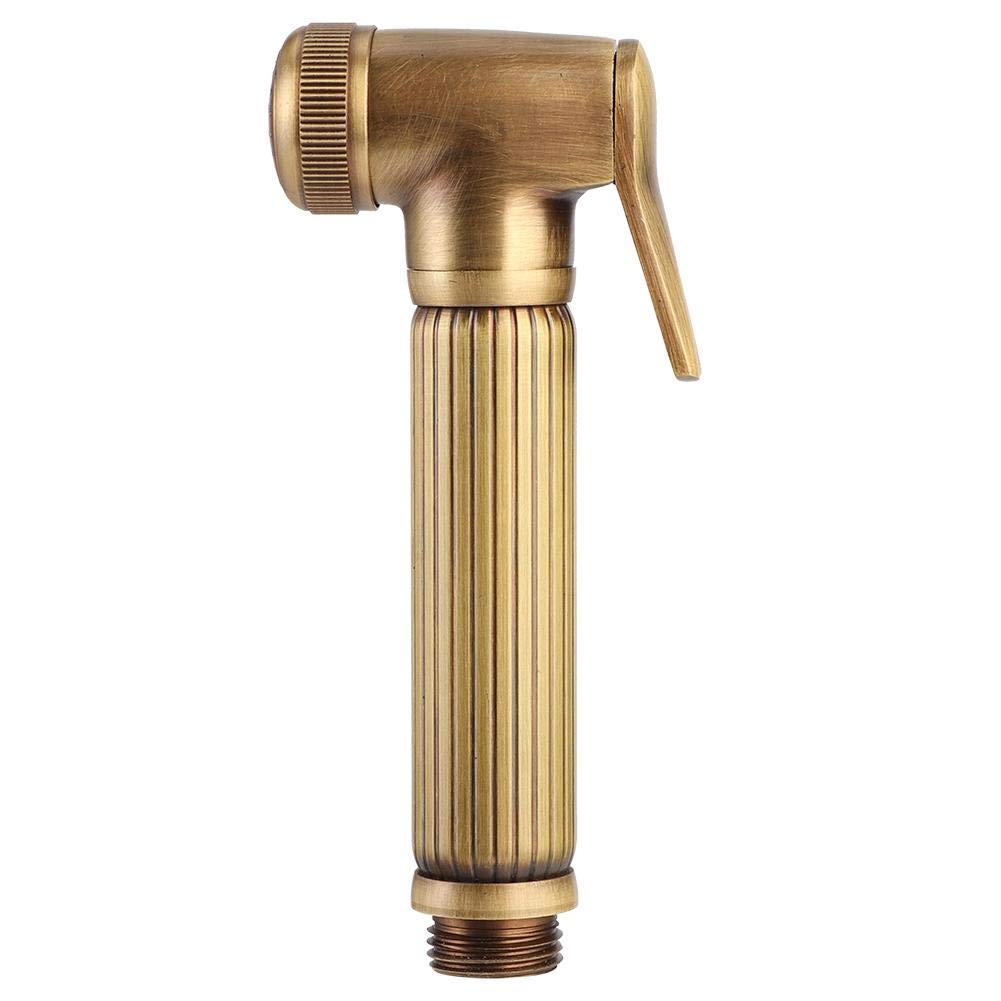 Bidet Sprayer Vintage Brass Handheld Bidet Sprayer Spray Head Bracket Hose Kit Bathroom Accessories