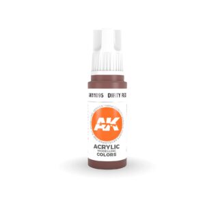 ak interactive 3rd gen acrylic dirty red 17ml